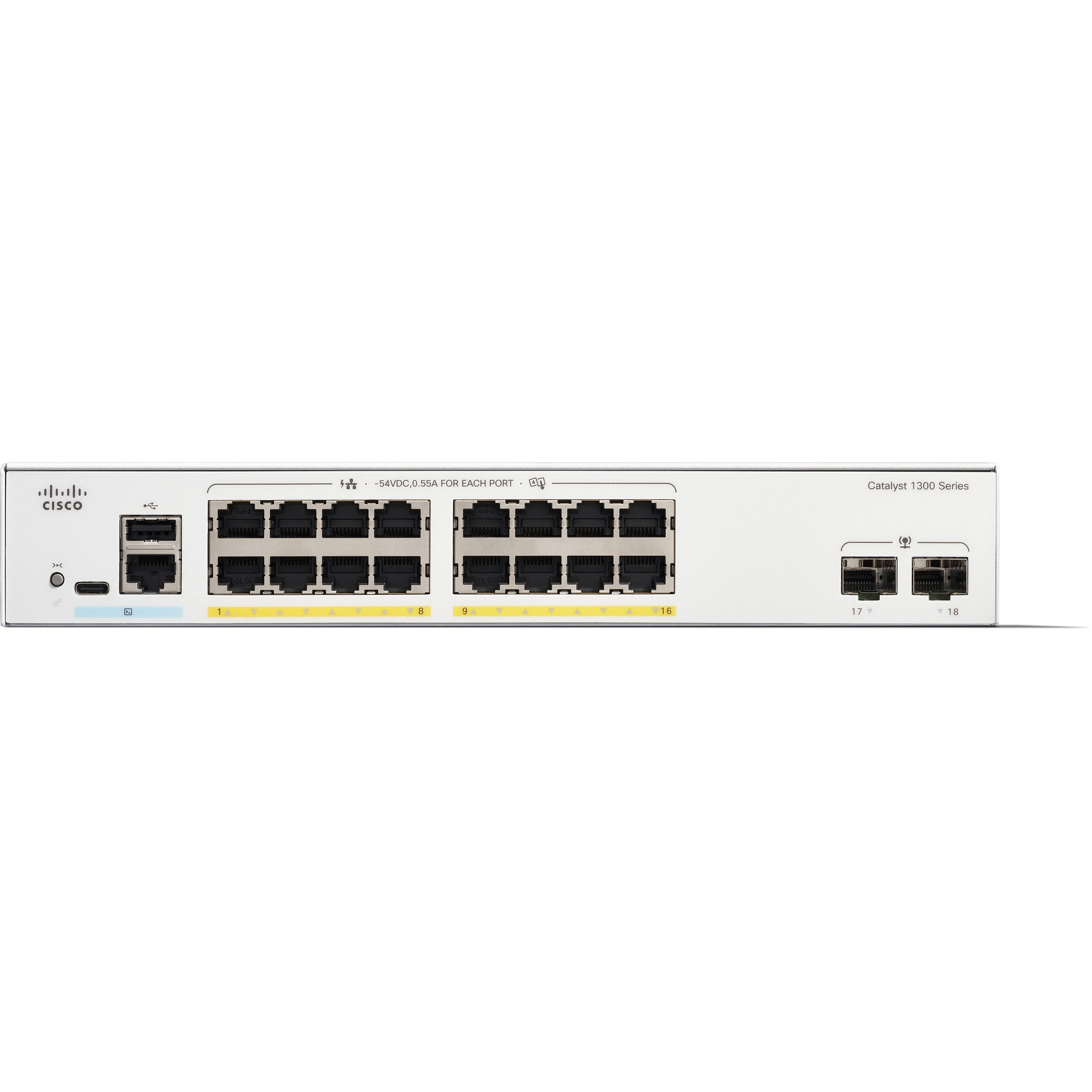 C1300-16FP-2G Catalyst 1300 マネージド スイッチ 16 ポート GE C1300-16FP-2G Catalyst 1300 マネージド スイッチ 16 ポート GE
