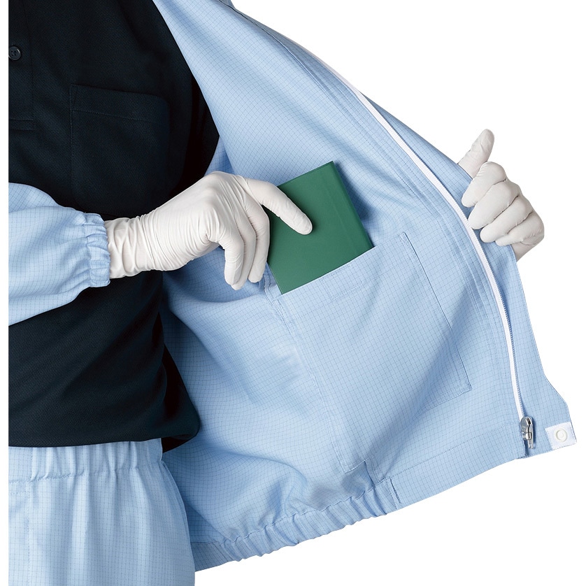 VEYG201W-L IEC規格対応クリーン上衣 ミドリ安全 ホワイト色 サイズL