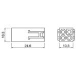 中継接続用コネクタ ELシリーズ ハウジング 日本圧着端子製造(JST) 電線対電線接続コネクタ 【通販モノタロウ】 ELR-02VF～