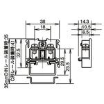 BN-Wシリーズ ブロックターミナル セルフアップ形 IDEC(和泉電気) レール式端子台 【通販モノタロウ】 BN10W～