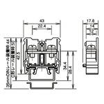 BN-Wシリーズ ブロックターミナル セルフアップ形 IDEC(和泉電気) レール式端子台 【通販モノタロウ】 BN10W～