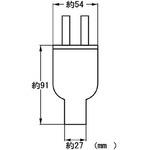 防水ゴムプラグ3P ELPA (朝日電器) プラグ/キャップ 【通販モノタロウ】 AG-23PH