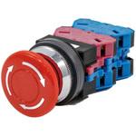 Φ30 AVNシリーズ 押ボタンスイッチ(大形プッシュロックターンリセット) IDEC(和泉電気) 丸胴丸形押ボタンスイッチ 【通販モノタロウ ...