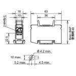 BAシリーズ ターミナルブロック IDEC(和泉電気) レール式端子台 【通販モノタロウ】 BAF111S-3APN20～