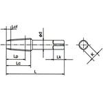管用テーパタップ(ステンレス用スパイラルタップ)(SUS-SFT-TPT) オーエスジー(OSG) スパイラルタップ 【通販モノタロウ】 SUS-SFT-TPT 2 PT1/16-28～