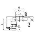 ピスコ チューブフィッティングブラス エルボ カバー付 ピスコ(PISCO) エルボ 【通販モノタロウ】 KL8-01～