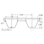 PXベルト P3M形 椿本チエイン PXベルト 【通販モノタロウ】 BG120P3M6-530～