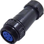 NJW-205-RF NJWシリーズ防水中型コネクタ パネル取付レセプタクル 1個 七星科学研究所 【通販モノタロウ】