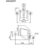シングルレバー式シャワー付混合栓 KM5000TFシリーズ KVK シングルレバー 【通販モノタロウ】 KM5000TF～