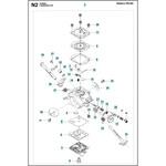 ゼノア エンジンチェーンソー GZ381 部品 キャブレタおよびエアフィルター ゼノア チェーンソー関連部品 【通販モノタロウ】