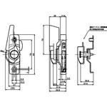 ダブルロック・クレセント 中西産業 クレセント 【通販モノタロウ】 DC-DL-2151～
