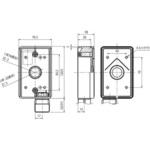 外かべボックス(コネクタ付)(ケーブル配線用防雨型露出スイッチボックス) 未来工業 スイッチボックス 【通販モノタロウ】 SBR-B14FT～