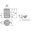 POC4-M5 チューブフィッティング 六角穴付ストレート 1個 ピスコ(PISCO) 【通販モノタロウ】