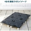 NA-011(BK)×4 連結平台車 楽走くん 1セット(4台) 日東 【通販モノタロウ】