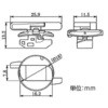 AFLM30 アルミフレーム用固定具 1袋(100個) ヘラマンタイトン(旧タイトン) 【通販モノタロウ】